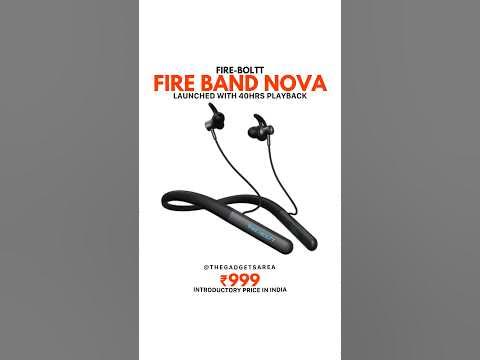 Fire-Boltt Fire Band Nova launched #neckband #neckbandearphones - YouTube