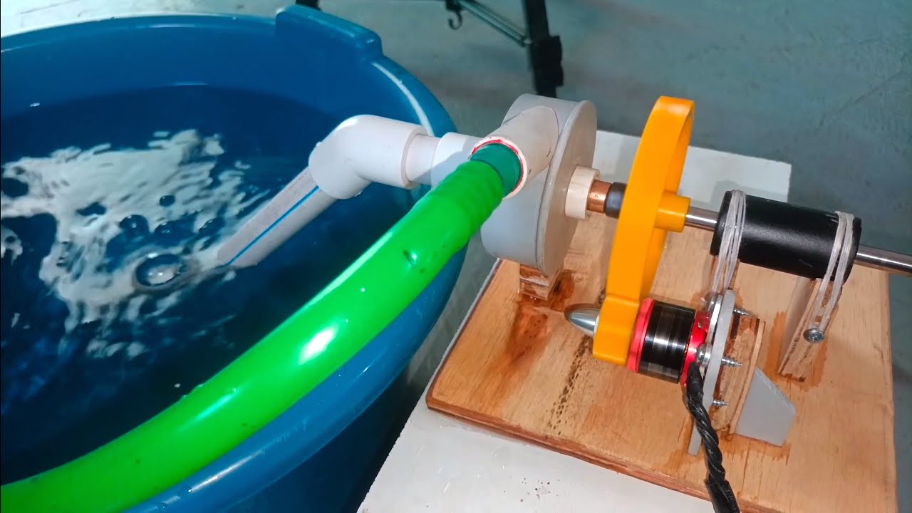 I made water pump using brushless motor | drone motor - YouTube