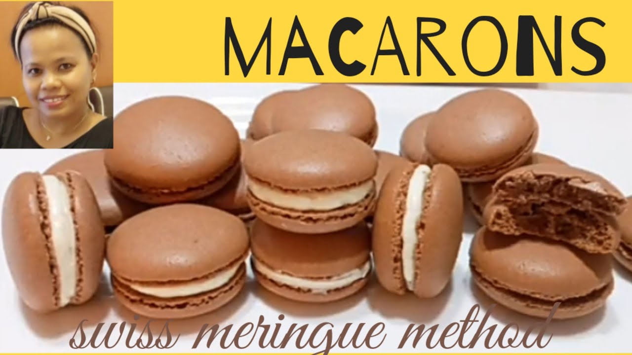 MACARONS / swiss meringue method/ chocolate macarons - YouTube