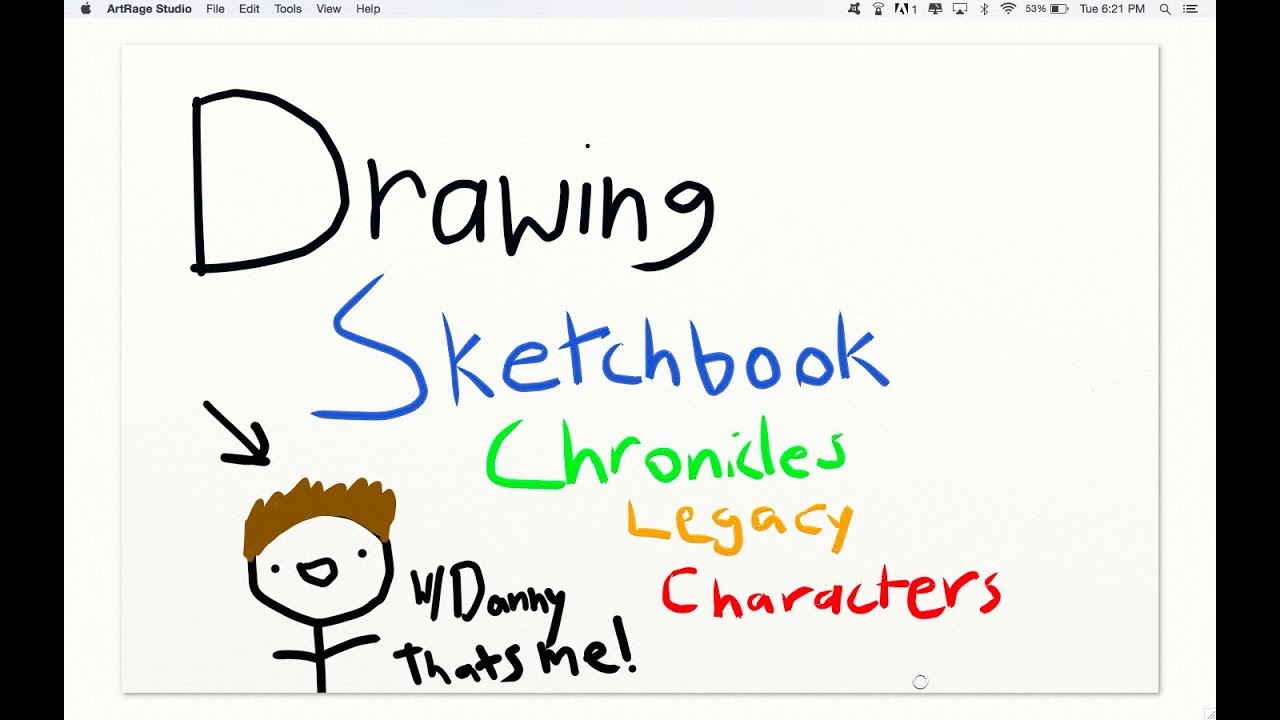 Danny draws Sketchbook Chronicles Legacy Characters - YouTube