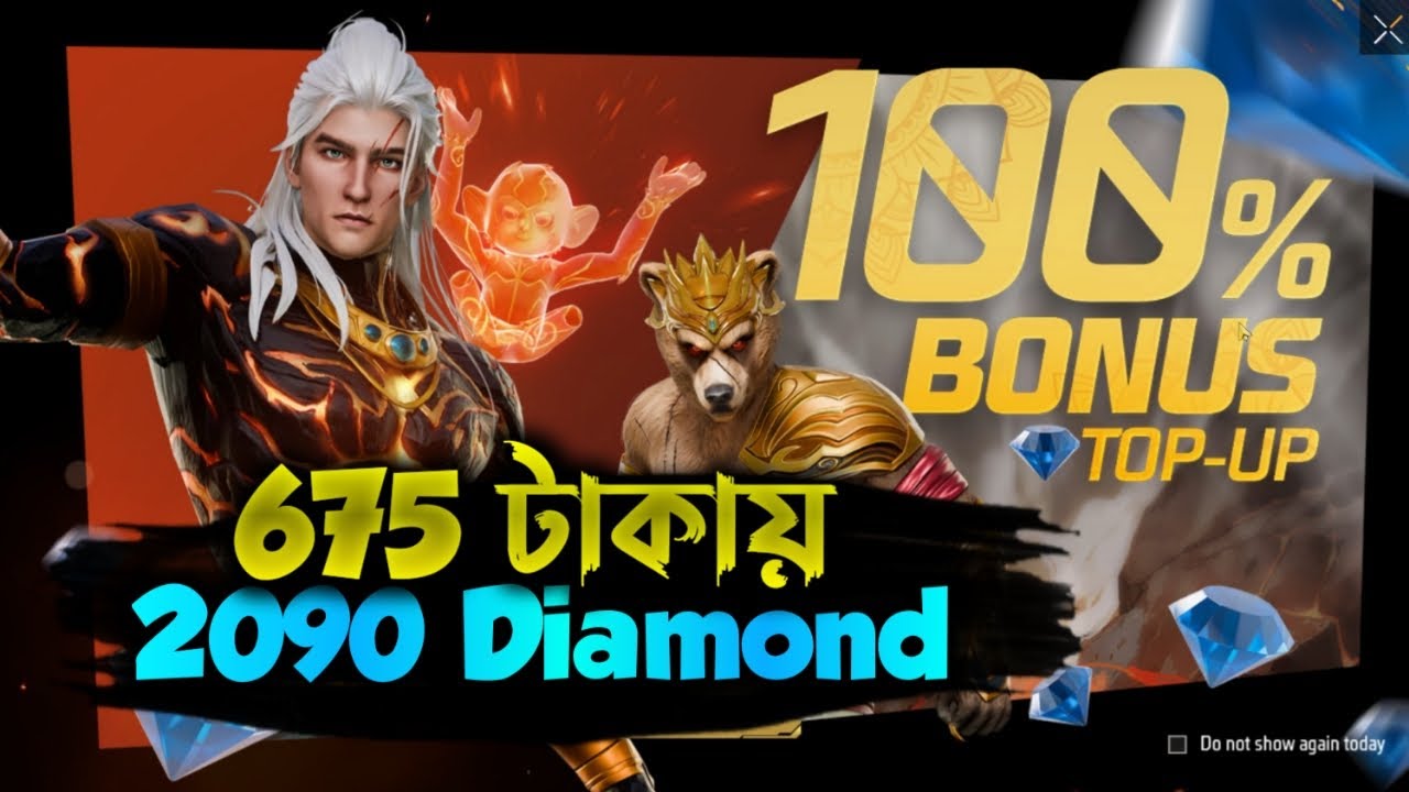 Free Fire 100% Bonus Top-Up Event | How To Complete Free Fire New Event ...