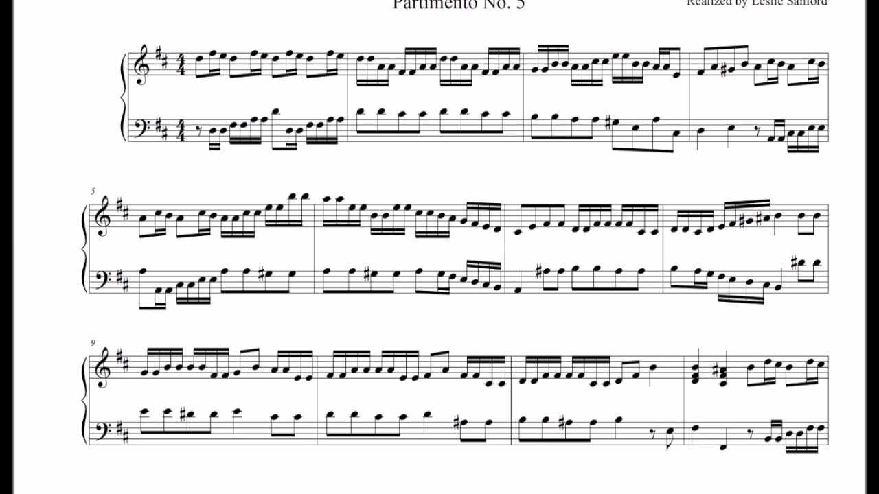 Partimento by Durante - No. 5 (Partimenti diminuiti) - YouTube