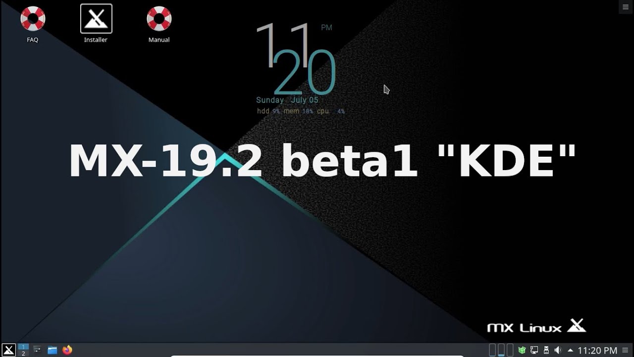 MX Linux 19.2 'patito feo' beta1 "KDE" - YouTube