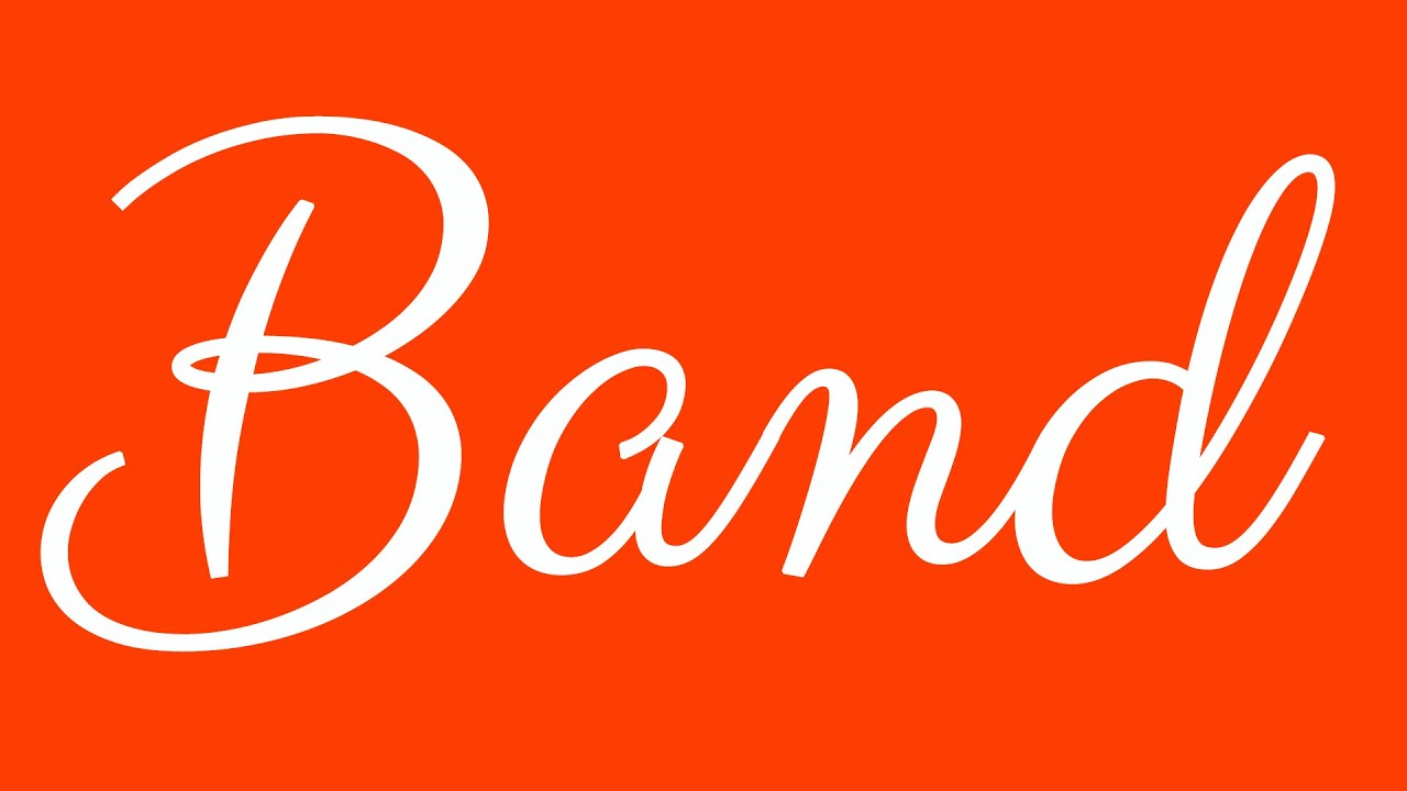 Learn how to Sign the Name Band Stylishly in Cursive Writing - YouTube