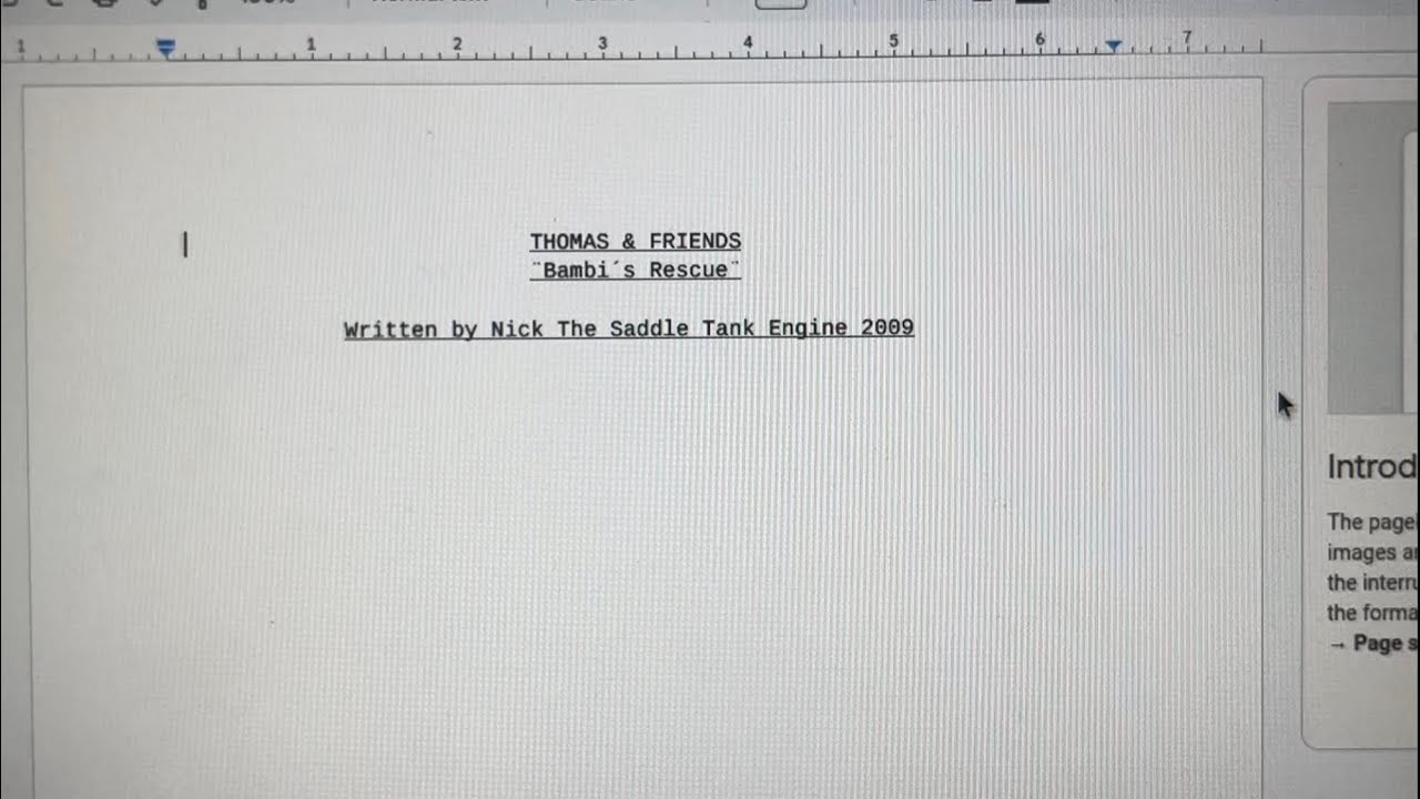 Thomas & Friends: Bambi’s Rescue Script Part 1 - YouTube