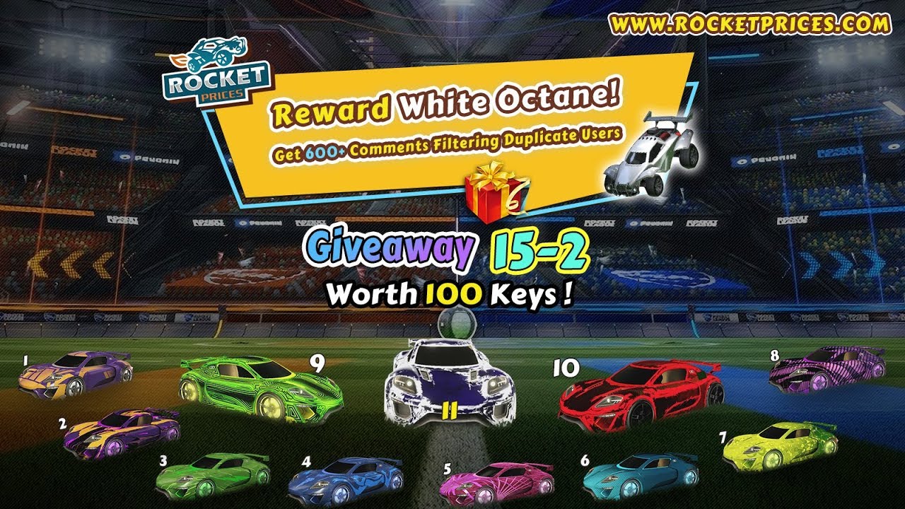 Huge Weekly Rocket League Giveaway 15-2 - WIN White Octane & 11 Jager ...