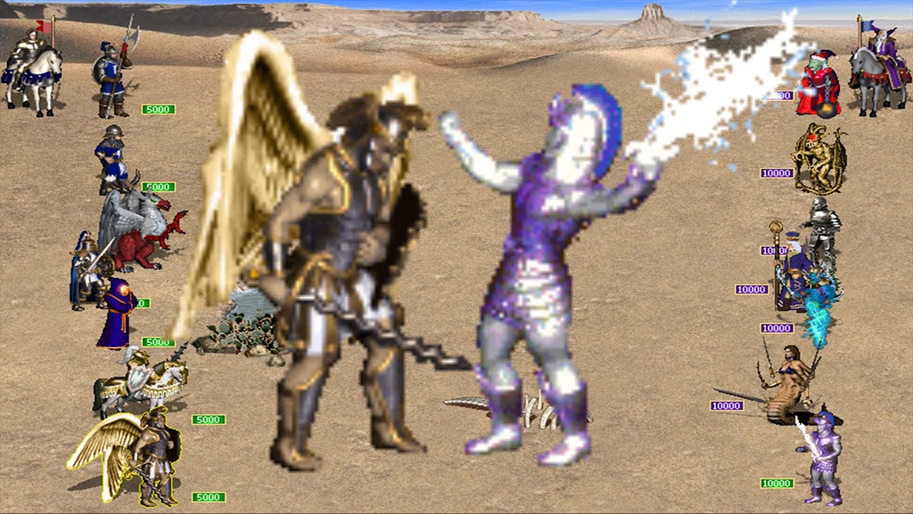 HEROES 3 COMBAT 10000 EACH SLOT TOWER VS 5000 EACH SLOT CASTLE L9 - YouTube