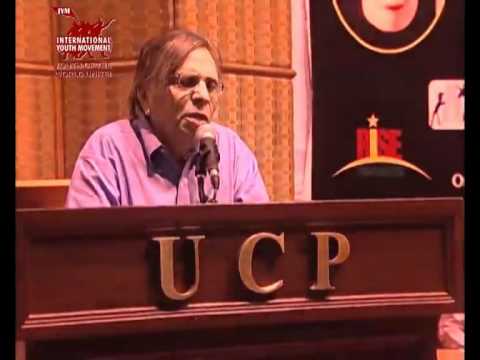 Dr. Mubarak Ali Addressing the topic at University of Central Punjab ...