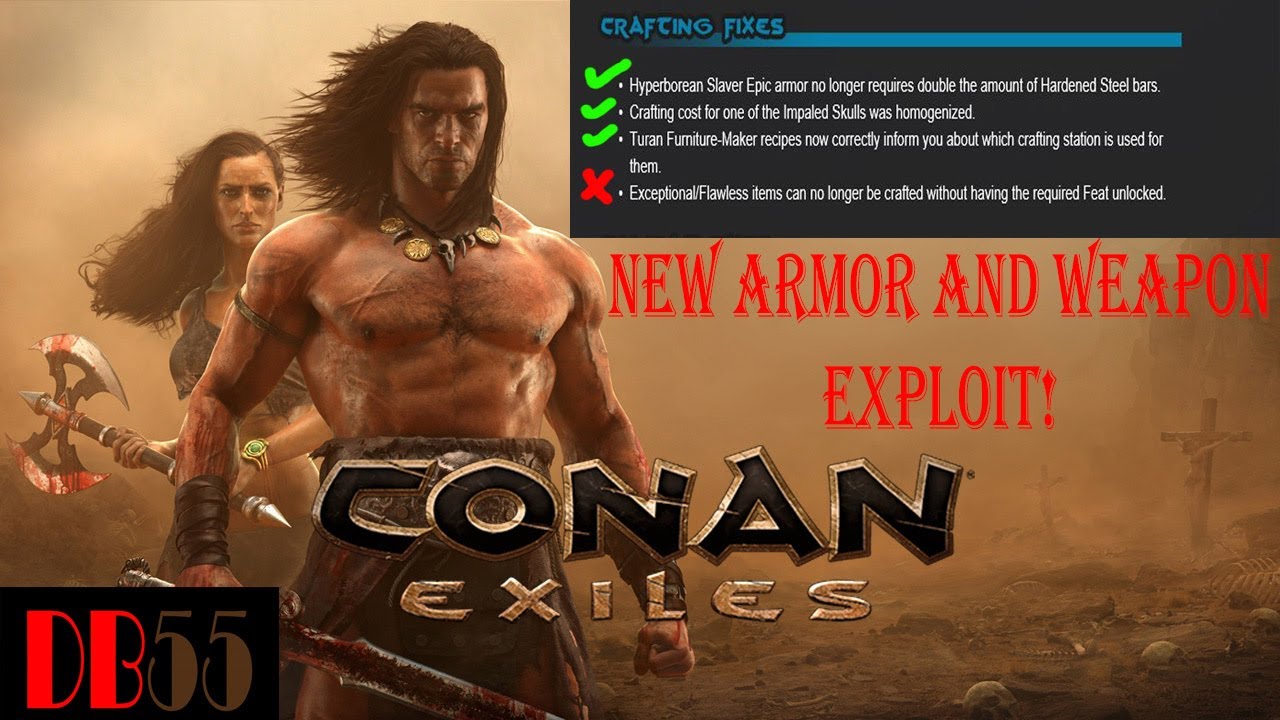 New Armor and Weapon Workbench Exploit! Conan Exiles Glitch Guide - YouTube