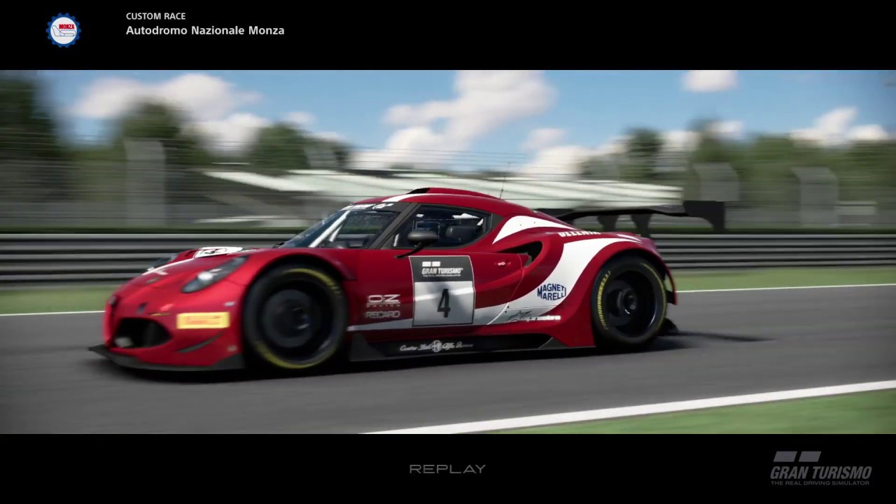 Gran Turismo™SPORT - GT3 at Monza (Alfa Romeo 4C GT3) - YouTube