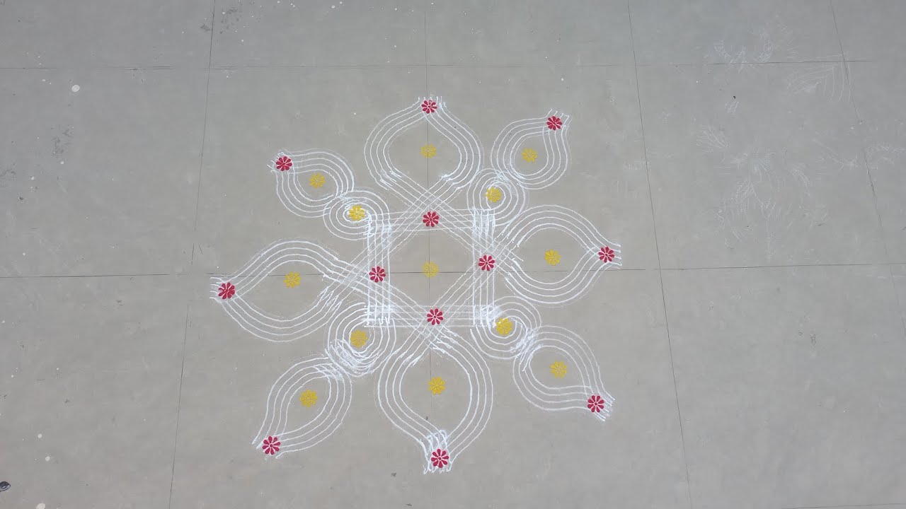 Simple giraka muggulu #giraka #sankranti - YouTube
