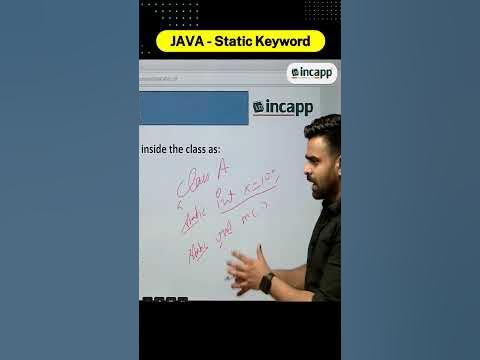 Java - Static Keyword || #incapp #rahulchauhansir #shorts #coding #incappthecodinginstitute ...