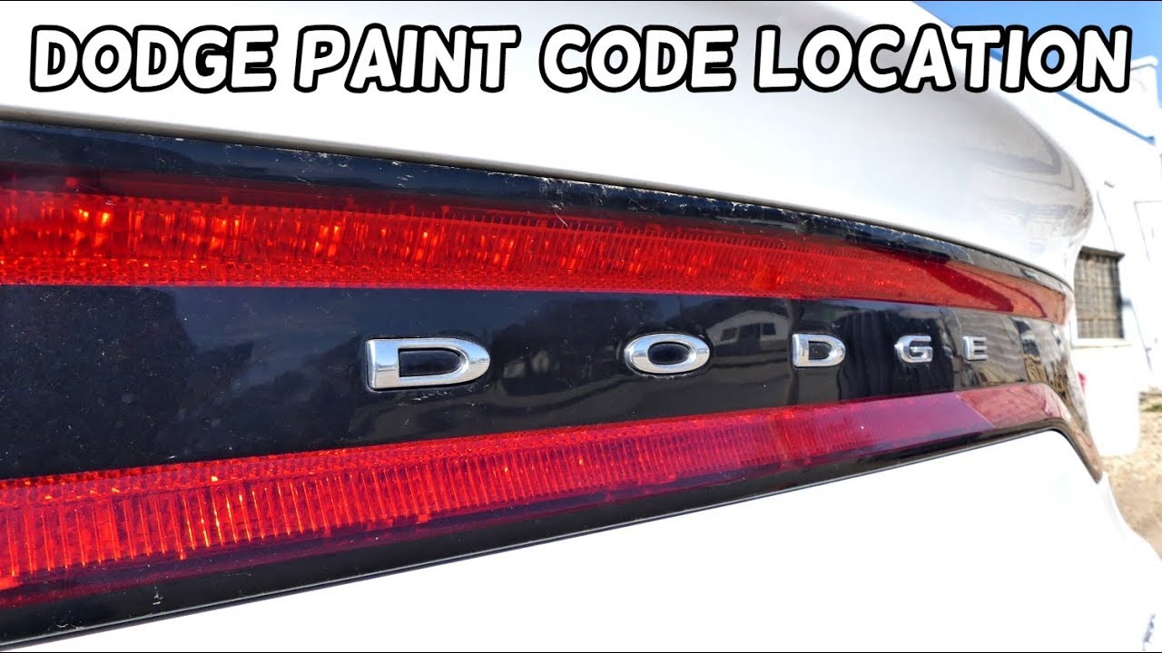 PAINT CODE LOCATION ON DODGE DART DODGE JOURNEY GRAND CARAVAN CHARGER paint-code-location-on-dodge-dart-dodge-journey-grand-caravan-charger
