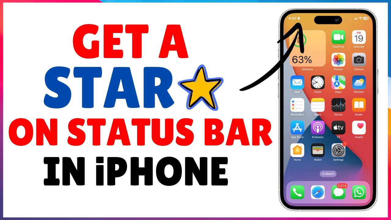How to Get a Star on the Status Bar in iPhone: Quick & Easy Guide - YouTube