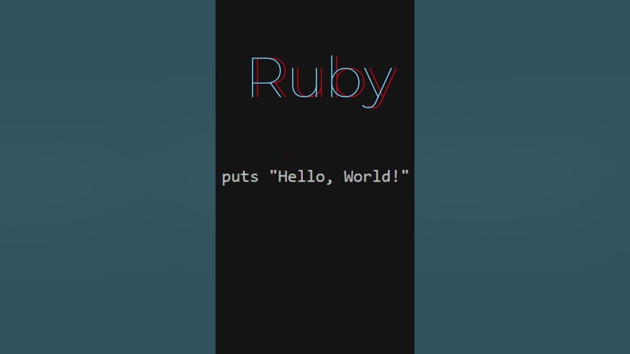 "Hello, World!" in 10 different programming languages - YouTube