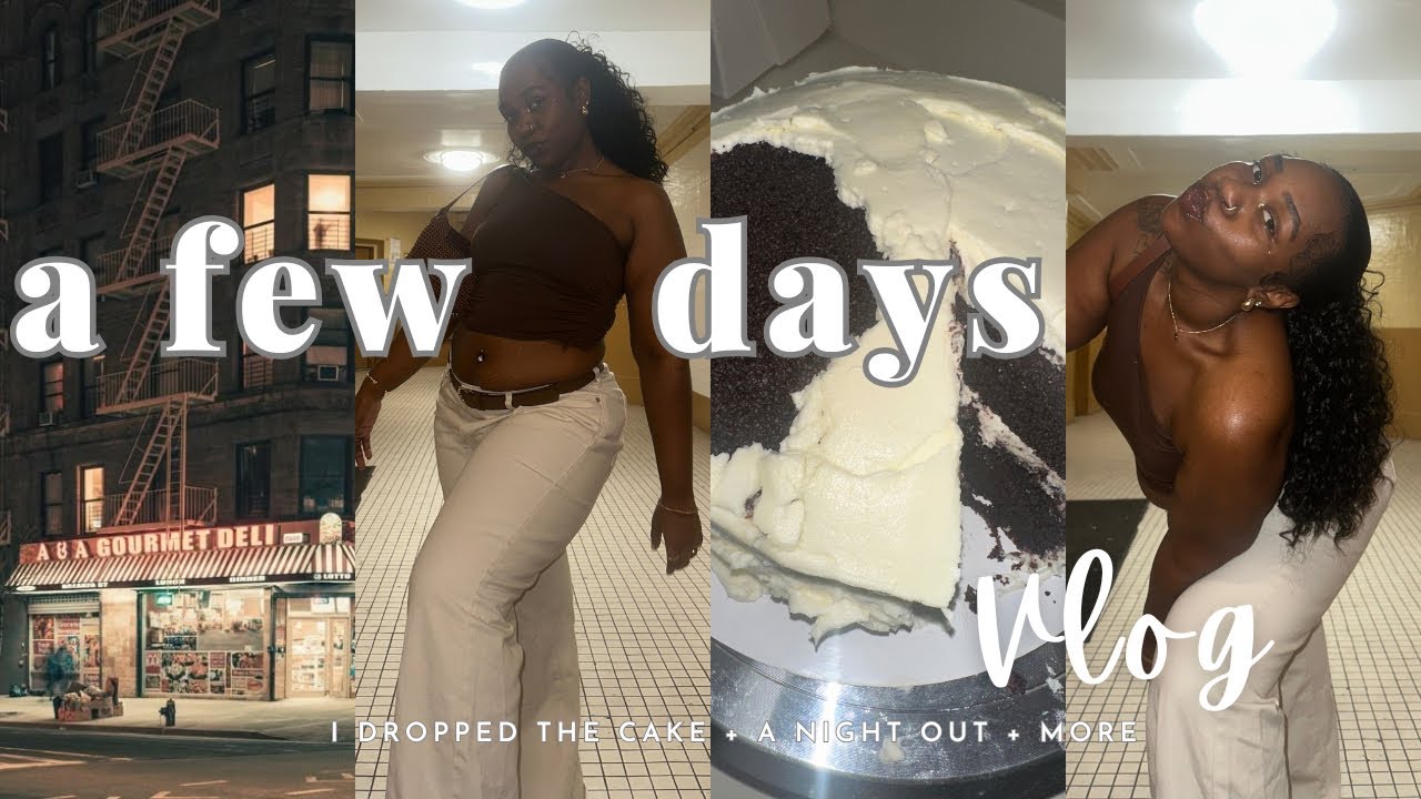 NYC vlog | I dropped my customers cake !! + heart to heart w| + Im back ...