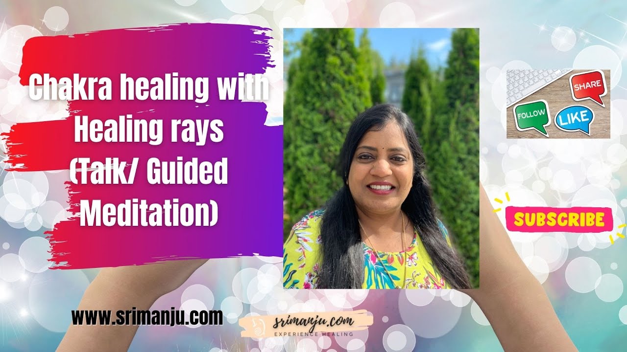 Guided Meditation to heal our chakras with the healing rays - YouTube
