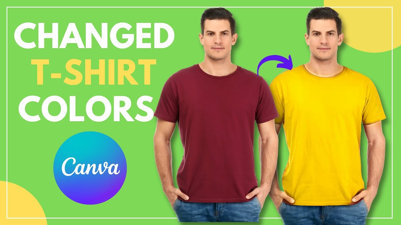 How To Change Clothes (T-Shirt) Color in Canva | In Just 1 Min | Canva ...