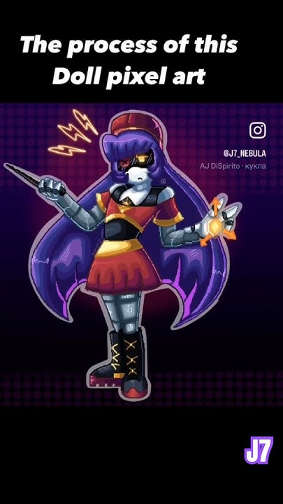 Doll pixel art process #murderdrones #pixelart #fanart #pixelstudio #murderdronesdoll - YouTube