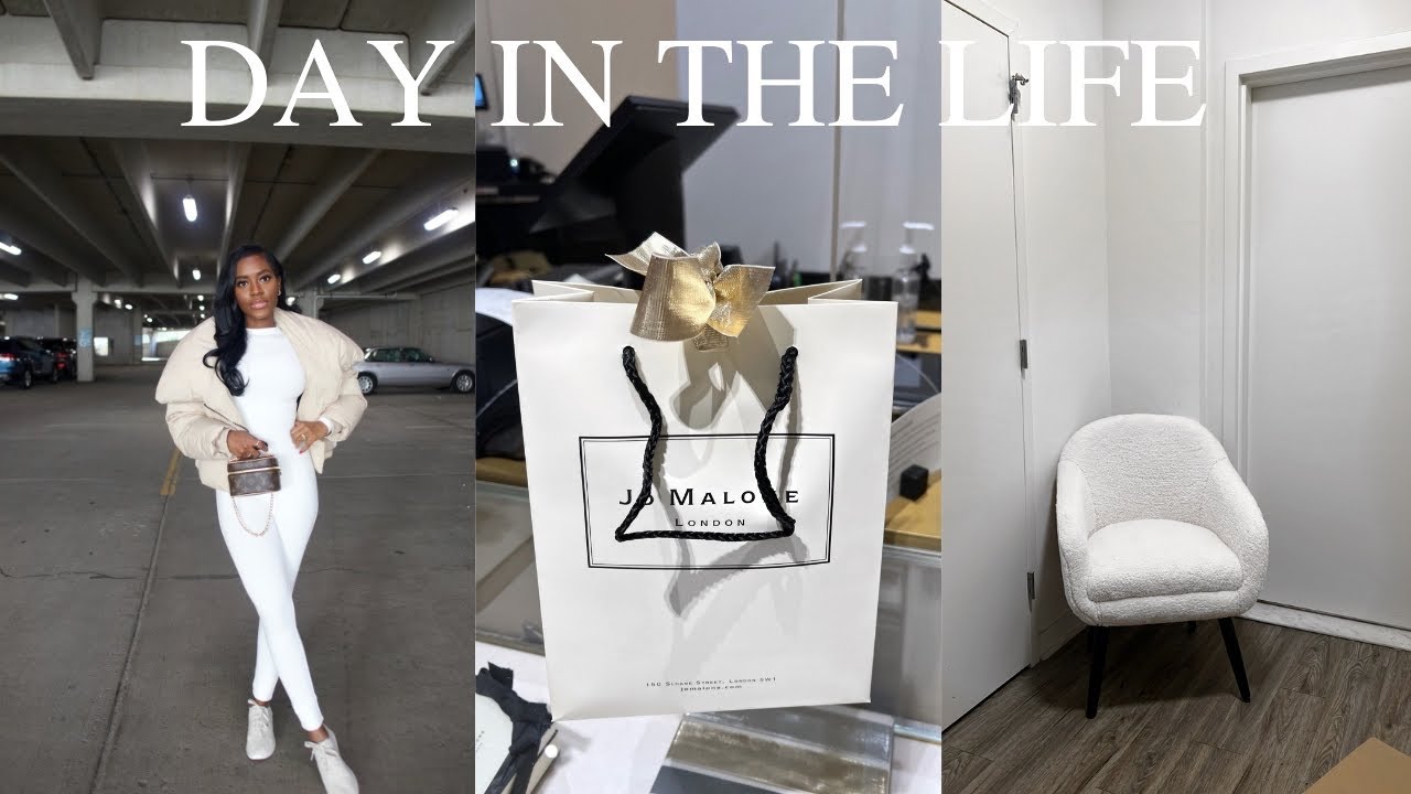 DAY IN THE LIFE | city day, frantic holiday shopping & new chair - YouTube