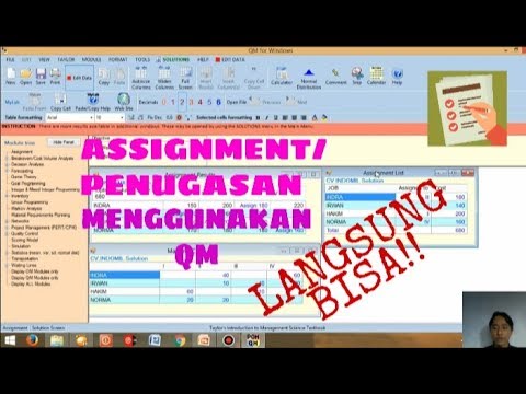 Penggunaan aplikasi QM For Windows untuk menyelesaikan masalah ...