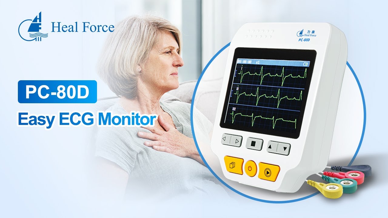 Heal Force PC-80D Easy ECG Monitor Product Introduction - YouTube