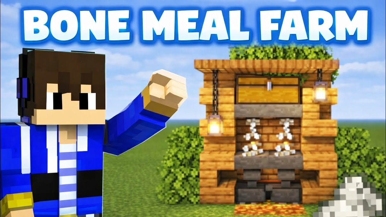 🌱 Minecraft Automatic Bone Meal Farm Tutorial (Easy & Fast ...