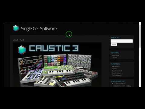 Como descargar Caustic app para pc - YouTube
