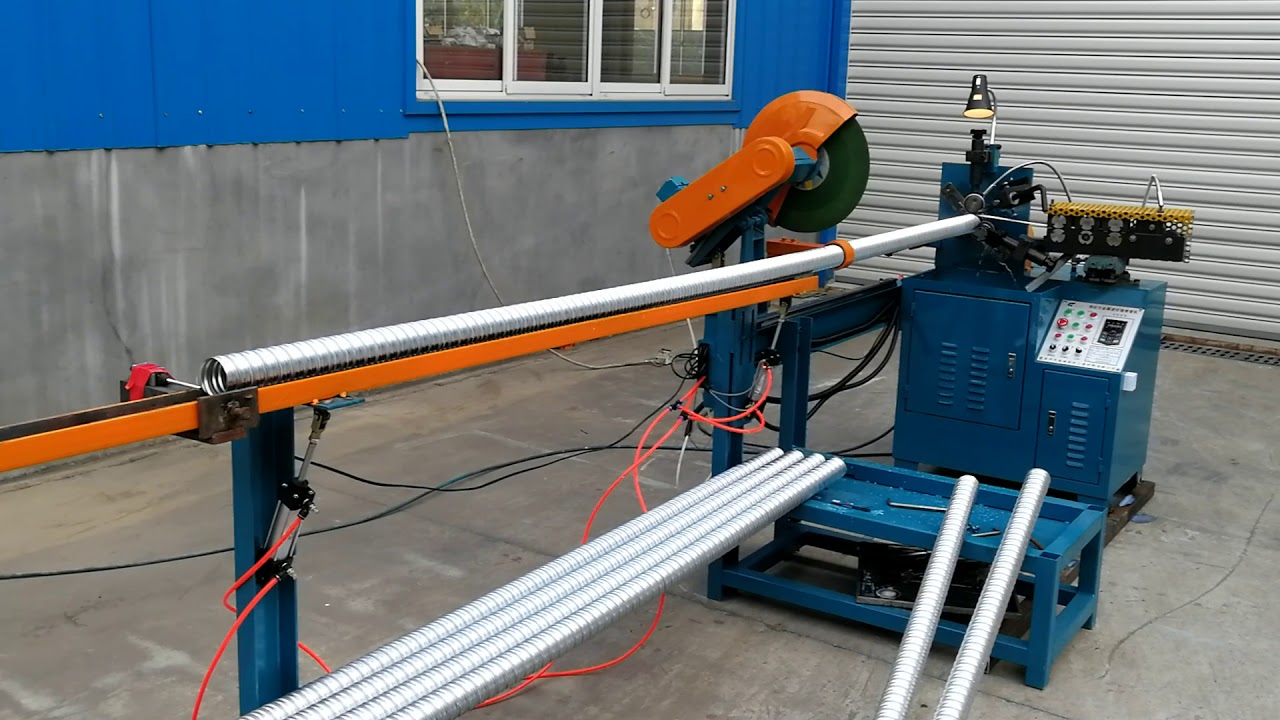 Full Auto Operated Post Tension Corruagted Steel Duct Machine - YouTube