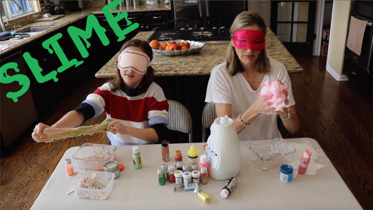 BLINDFOLD SLIME CHALLENGE! - YouTube
