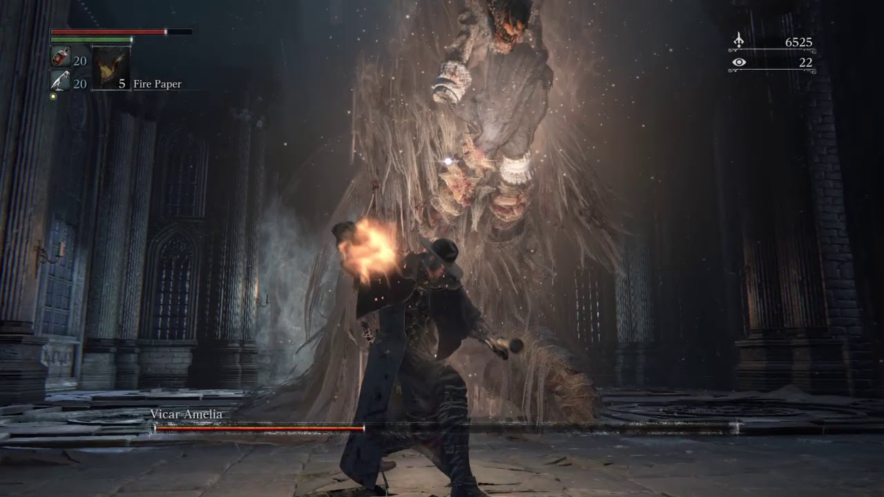 Bloodborne Stake Driver v Vicar Amelia - YouTube