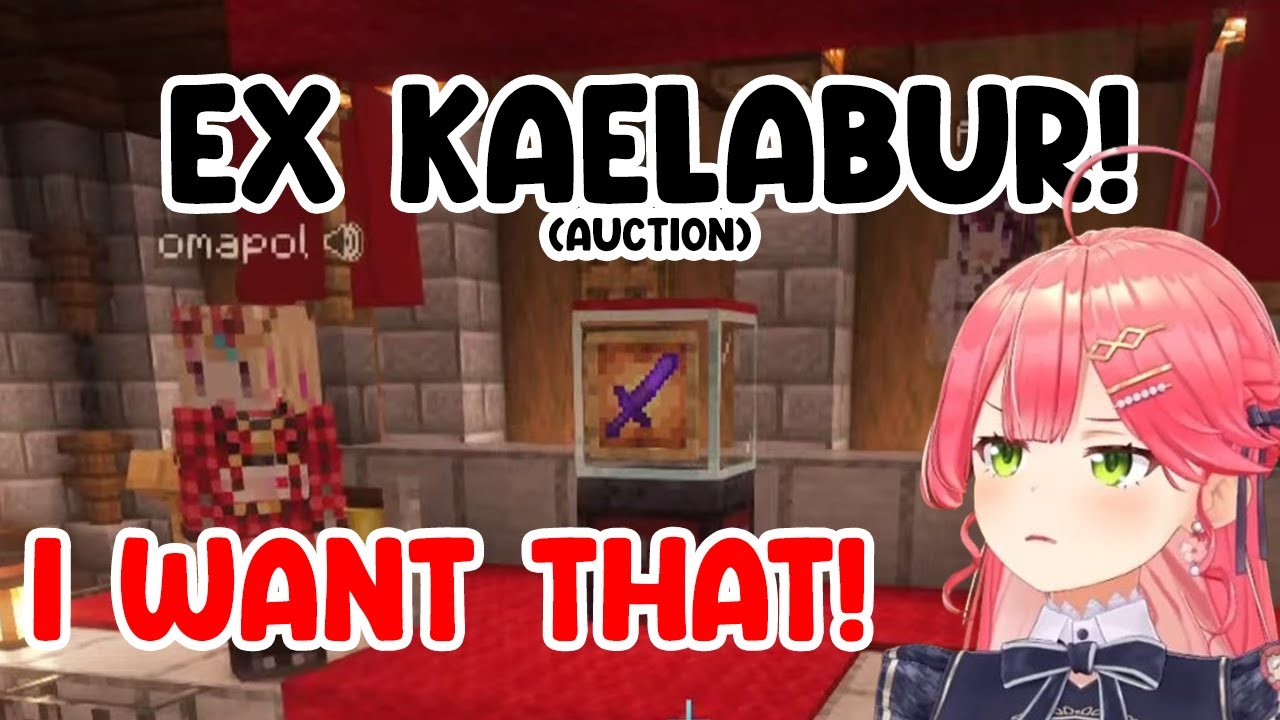 Hololive Minecraft Auction Sells Many Bizarre Items - YouTube