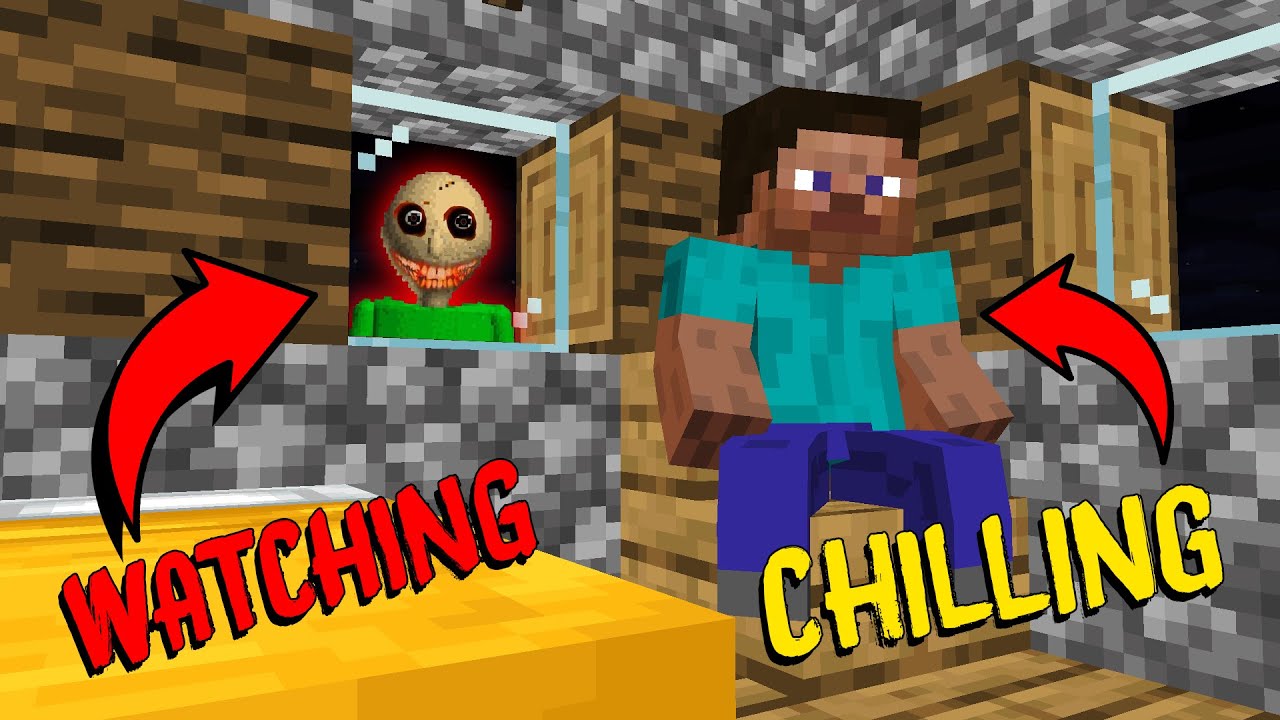 HORROR BALDI *SCARED* THE FRICK OUT OF US in Minecraft - YouTube