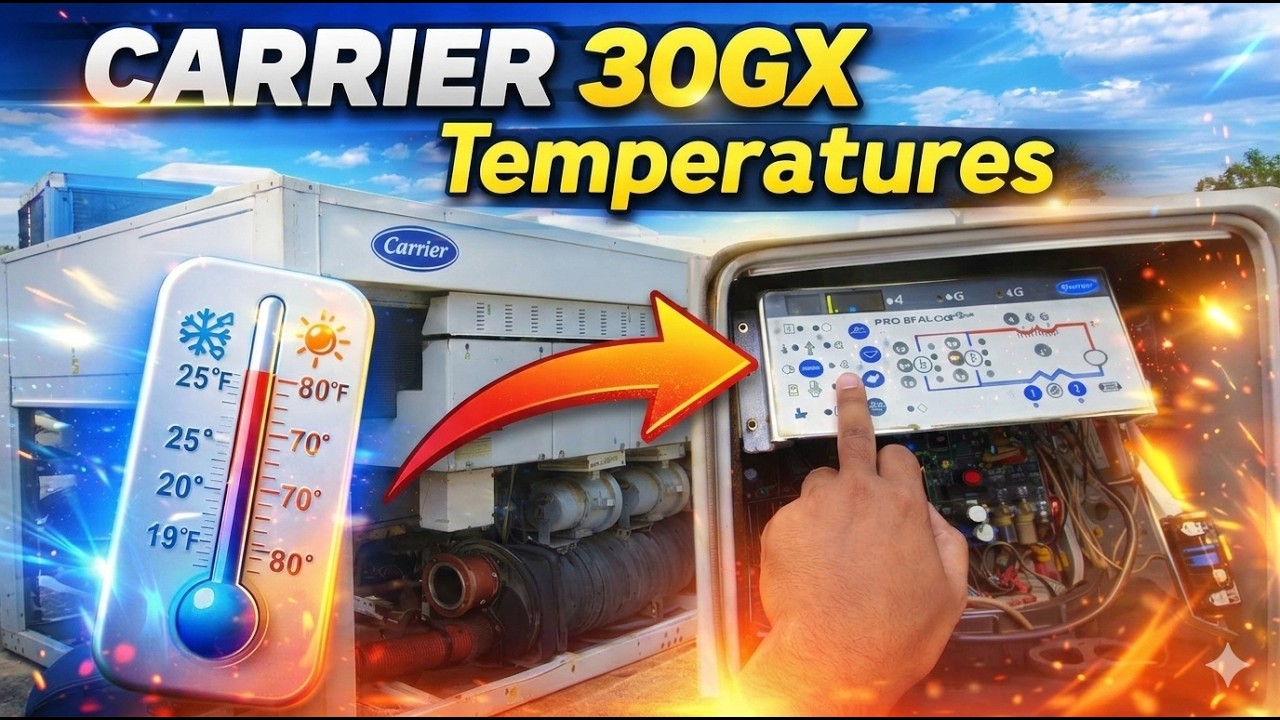 Carrier 30GX Operating Parameters & Functions Temperature | Part 2 # ...