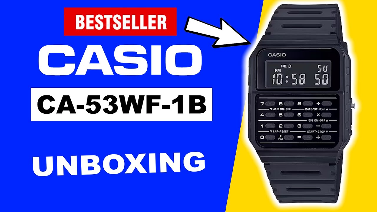 Bestseller! CASIO Vintage CA-53WF-1B Unboxing and Review - YouTube