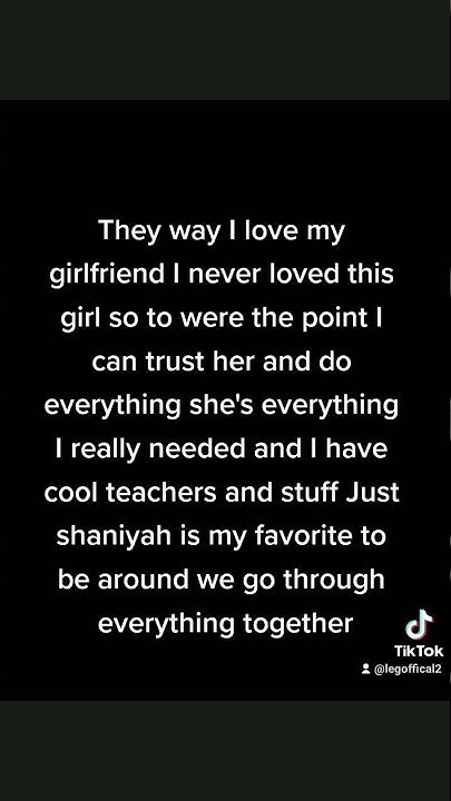 My Love For Shaniyah Youtube