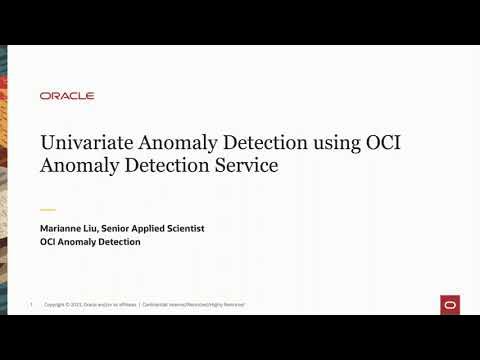 Univariate Anomaly Detection Demo - YouTube