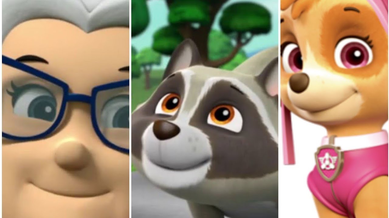 Paw Patrol | Ms Marjorie Smelly Raccoon Gets A Bath |Paw Patrol A Day ...