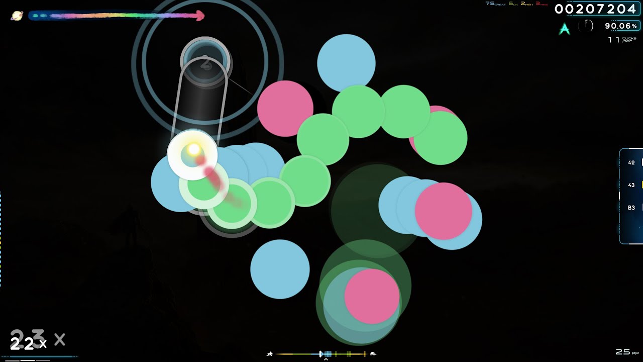 OSU! six digit plays with lazer mods - YouTube