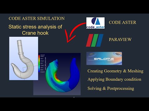 Stress analysis of crane hook using code aster|salome meca tutorials ...