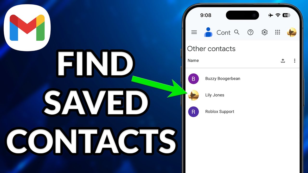How To Check Contacts On Gmail - YouTube
