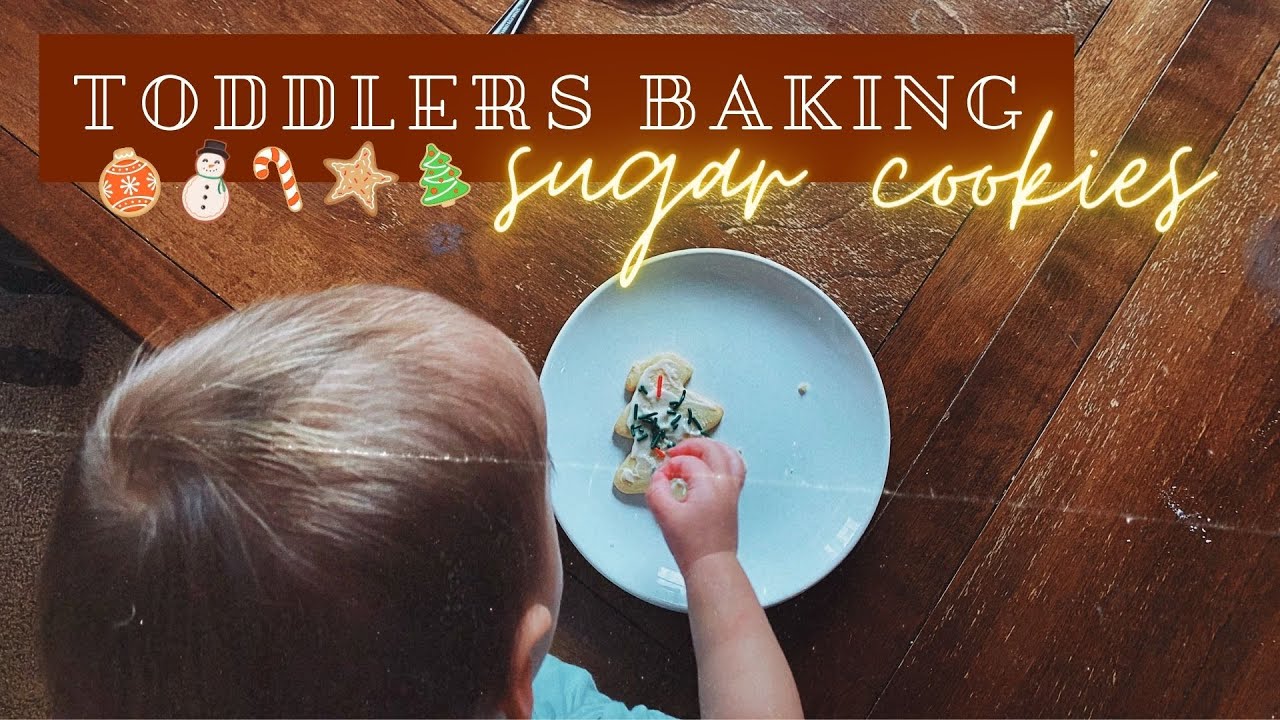 BAKING SUGAR COOKIES WITH THREE 1 YEAR OLDS | Making Homemade Sugar ...