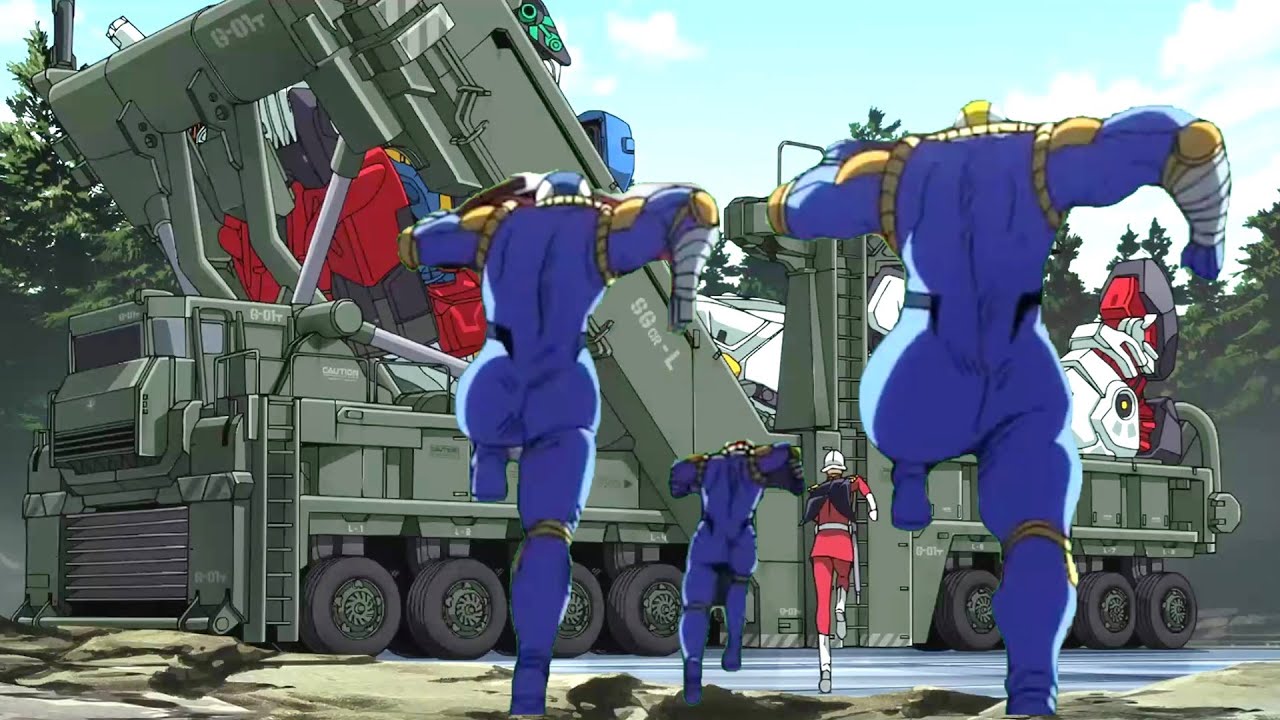 Char & Getter Team Running to the Gundam (GQuuuuuuX Arc Meme)[ガンダム ジーク ...
