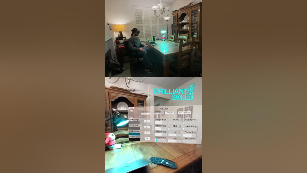 Controlling Hue Lights on Quest Pro using Eye Tracking and Smart Insoles | Brilliant Sole Unity ...