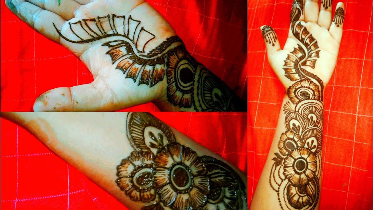 front hand mehndi design sidhe hath mein Mehandi ka design - YouTube