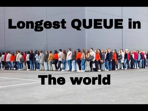 Longest queue in the world - YouTube