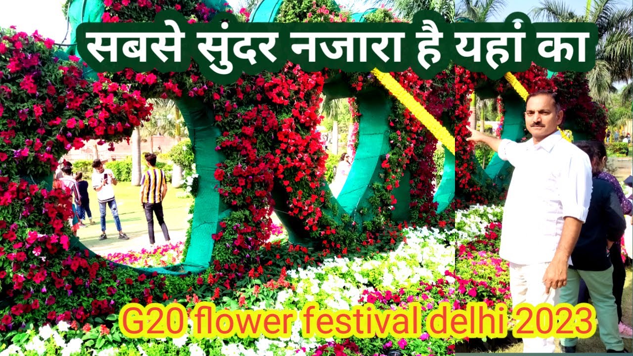 G20 Flower Festival in Connaught Place, Delhi | A Beautiful Way to ...