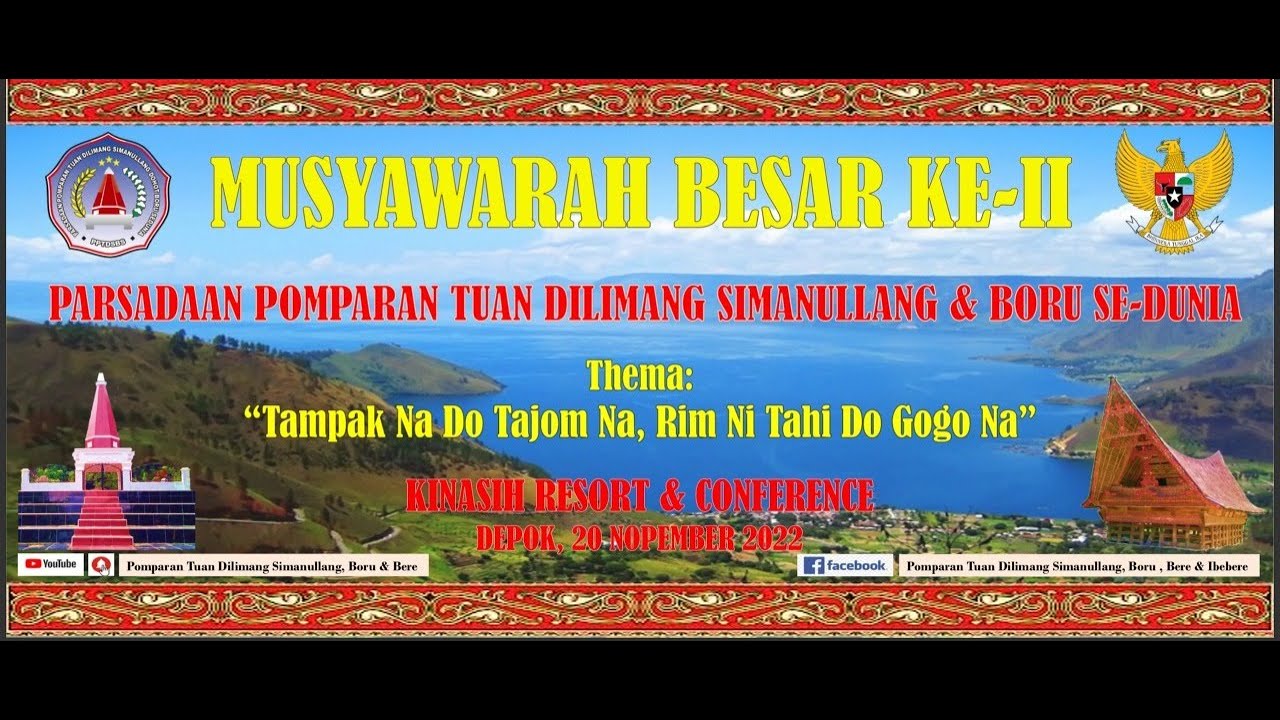 Sesi #6: MUBES Ke-II Parsadaan Pomparan Tuan Dilimang Simanullang & Boru Sedunia - YouTube