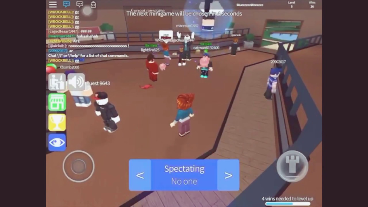 ROBLOX Epic Minigame (Playing on Mobile) - YouTube