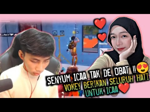 Vokey Berikan Seluruh Hati Untuk Icaa❤ Senyum Icaa Tak De Obat !!😍 Pubg Mobile